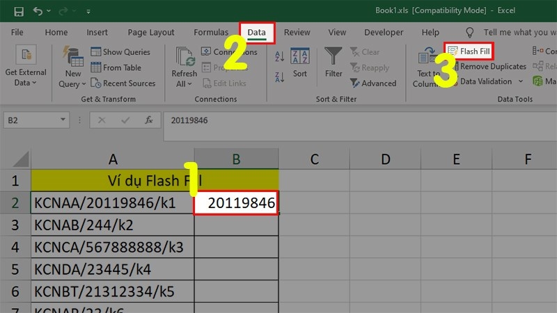 Hướng dẫn cách dùng Flash Fill trong Excel để xử lý dữ liệu
